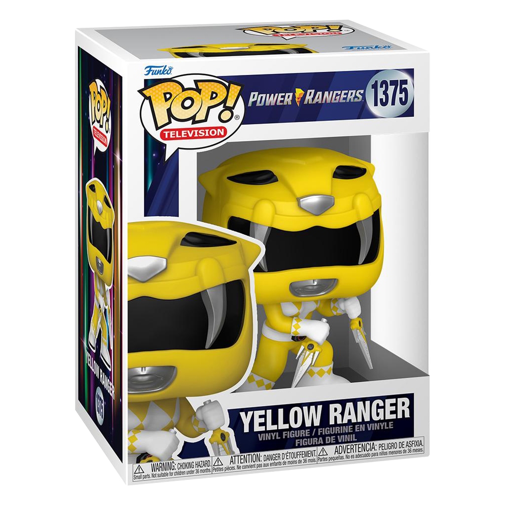 Funko Pop Power Rangers Yellow Ranger 1375 Novo Original - Faz a Boa!