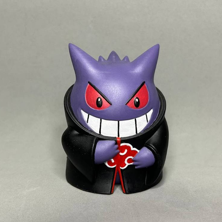 Miniatura 3D | Action Figure Pokémon | Gengar Akatsuki | Shopee Brasil