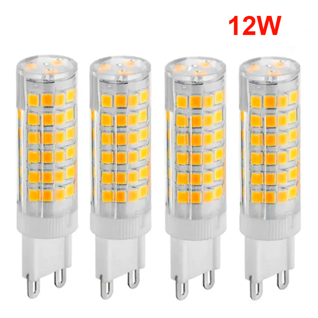 Kit Conjunto 04 Lâmpadas Led G9 Halopim 12w Bivolt 110v 220v Lustres ...