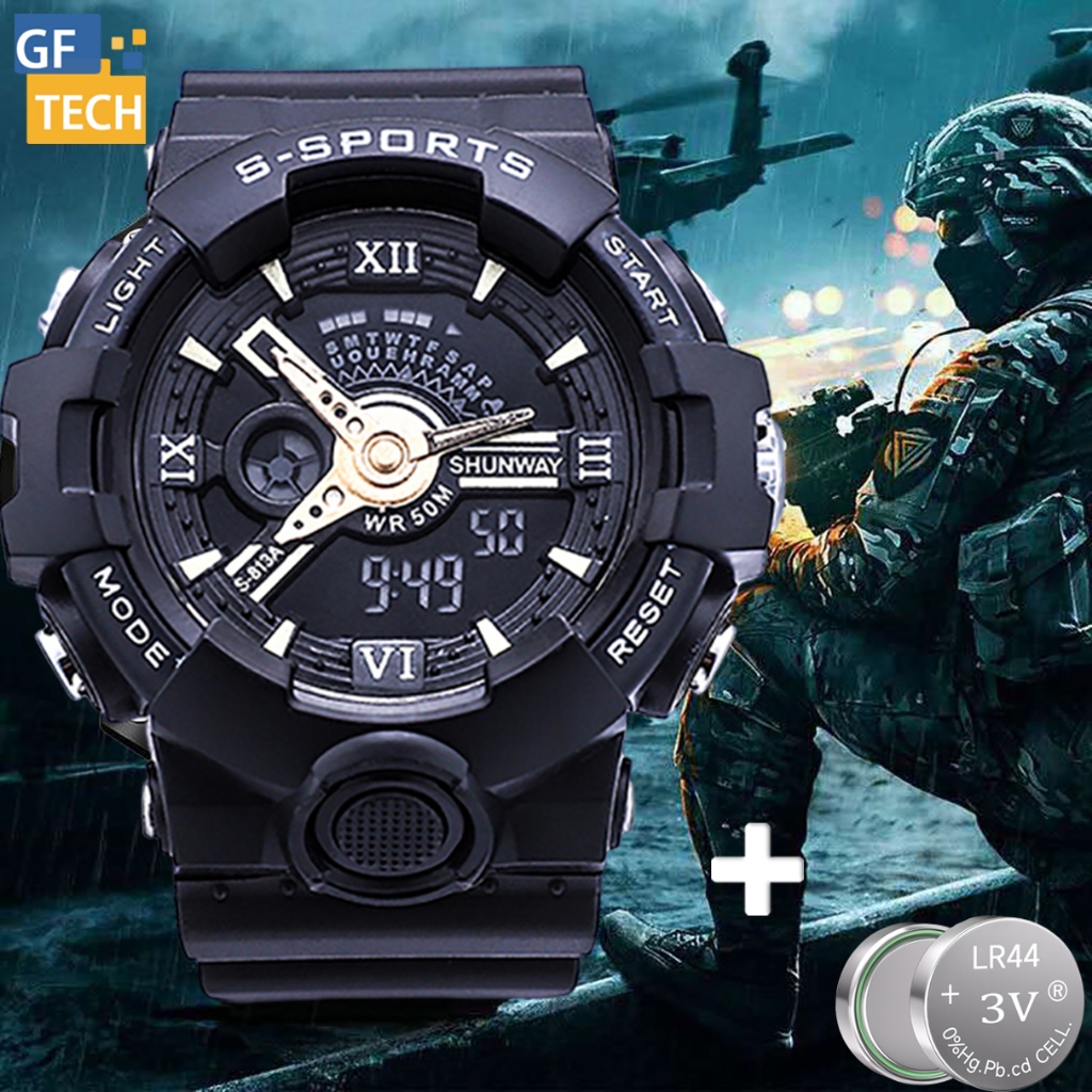 Relógio Digital Masculino 50M A Prova D Água Original Esportivo Eletrônico Multifuncional Barato ...