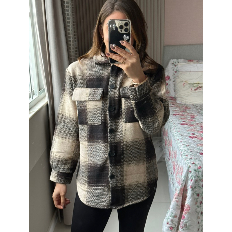 Jaqueta Xadrez | Shopee Brasil