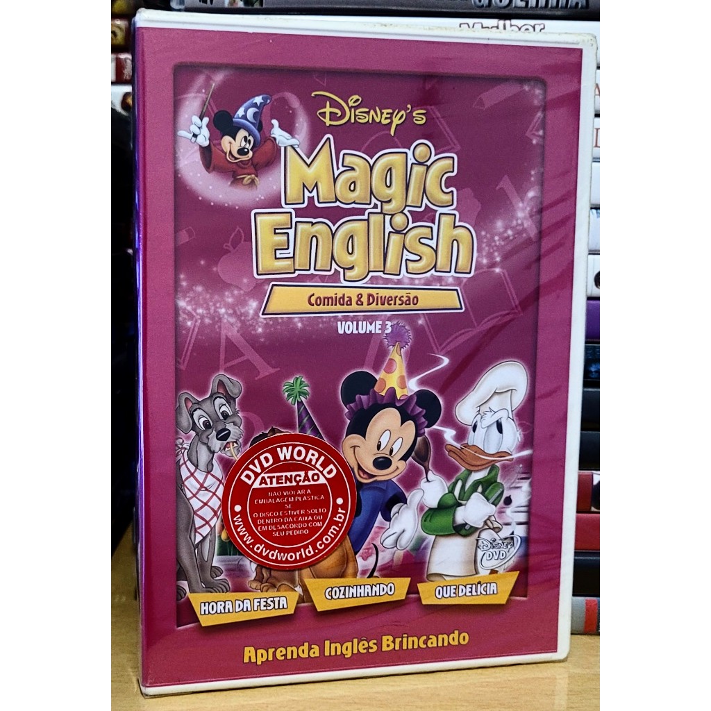 DVD Disney Magic English Volume 3 - Comida e Diversão (Original Lacrado ...