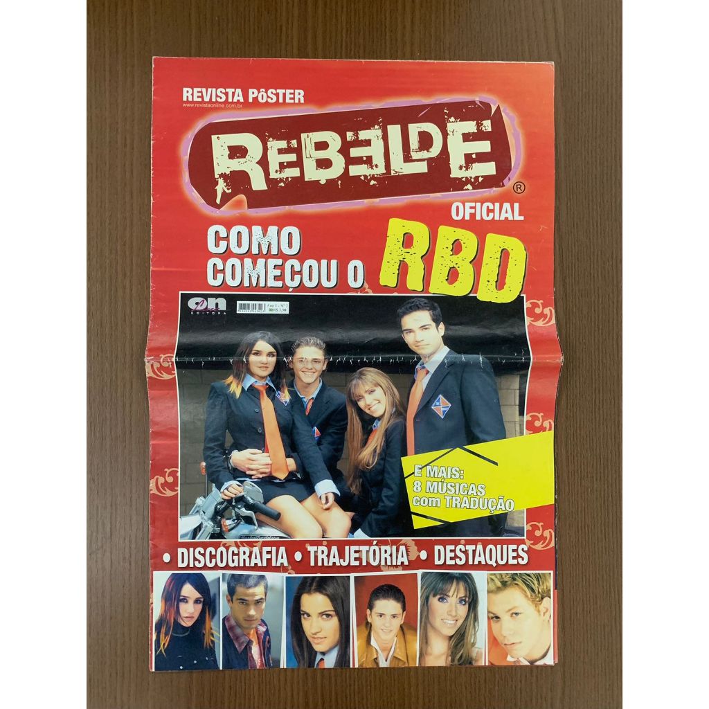 Revista Pôster Rebelde Oficial nº 2 - RBD | Shopee Brasil