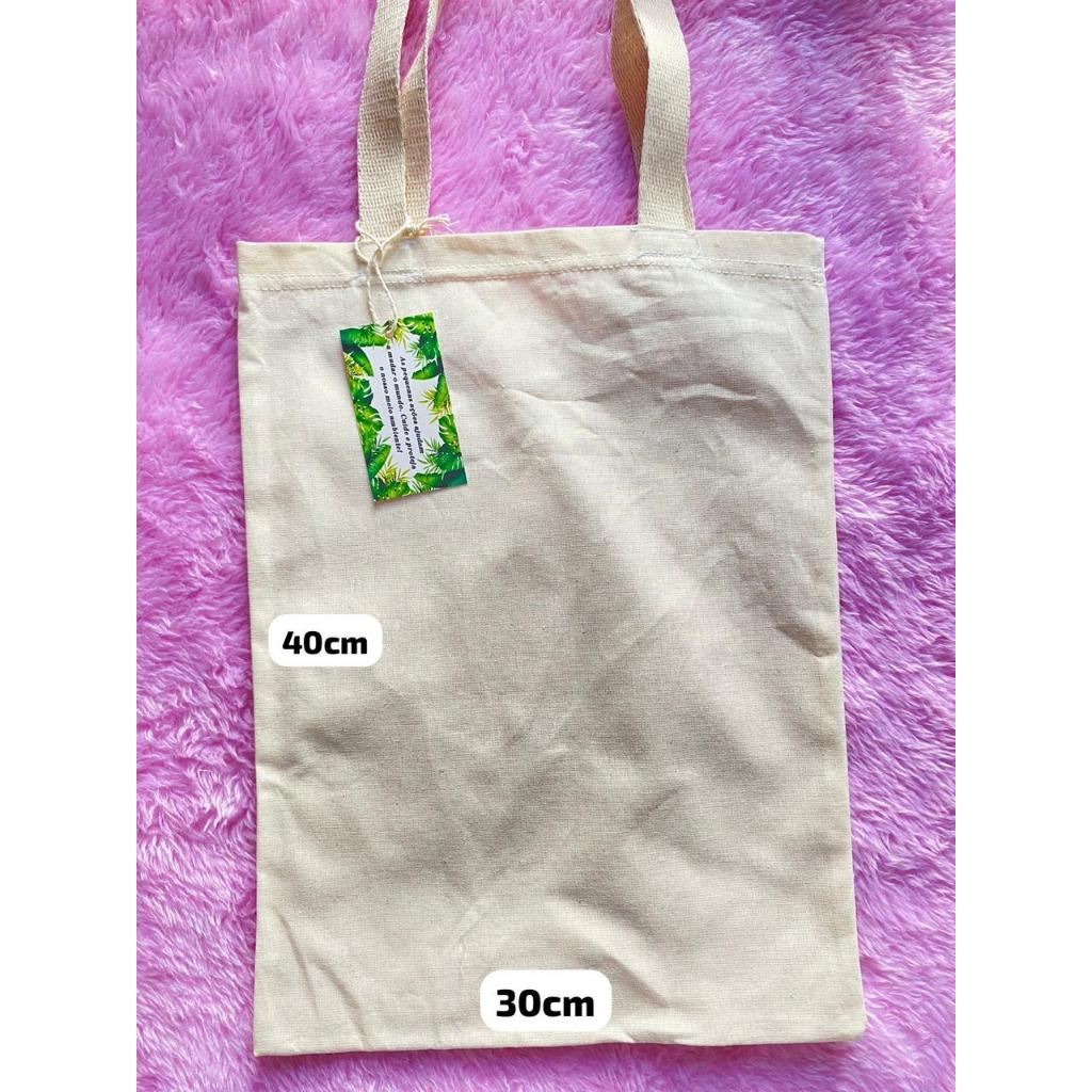 kit com 10 Ecobags 30x40cm Lisa - 100% Algodão | Shopee Brasil