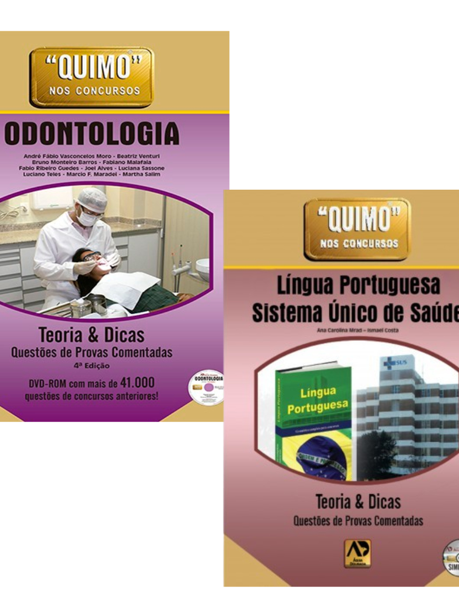Kit Quimo Odontologia e Quimo Língua Portuguesa/SUS Teoria e Dicas com ...
