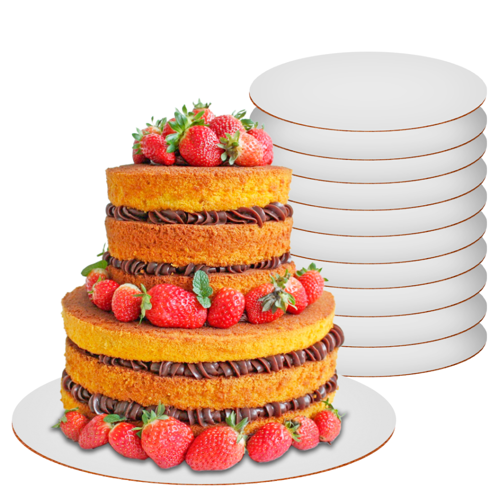 Cake Board Kit 10 Uni - tabuleiro para Bolo e frios Confeitaria 35cm ...