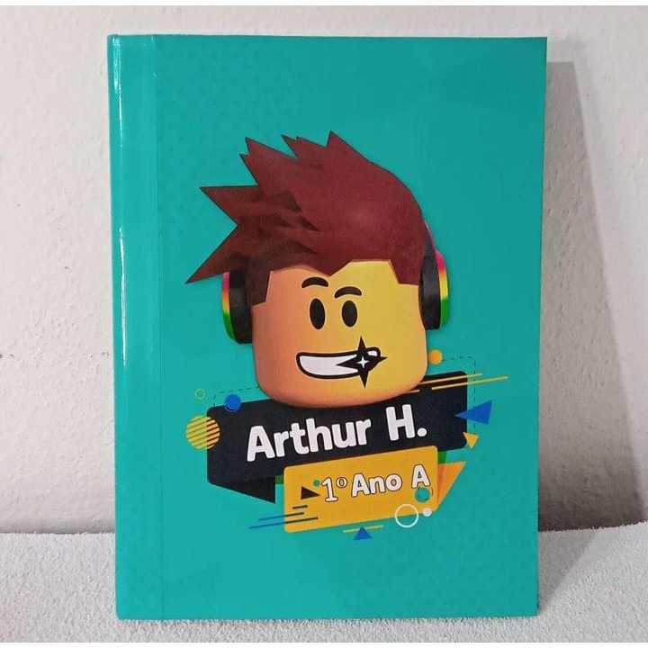 Caderno Brochura Personalizado Capa Dura (Roblox) | Shopee Brasil