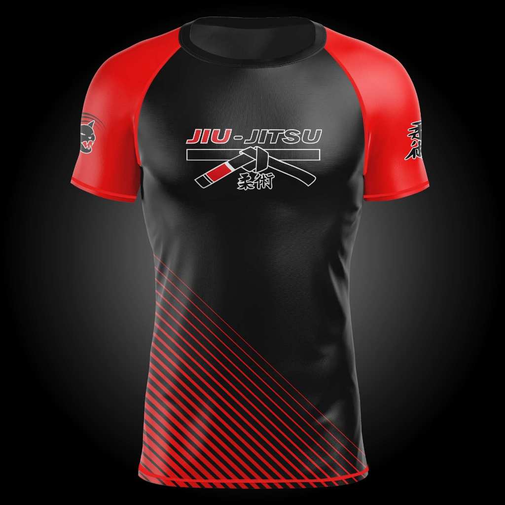 Rash Guard Segunda Pele Manga Curta Jiu-Jitsu - Faixa Preta | Shopee Brasil