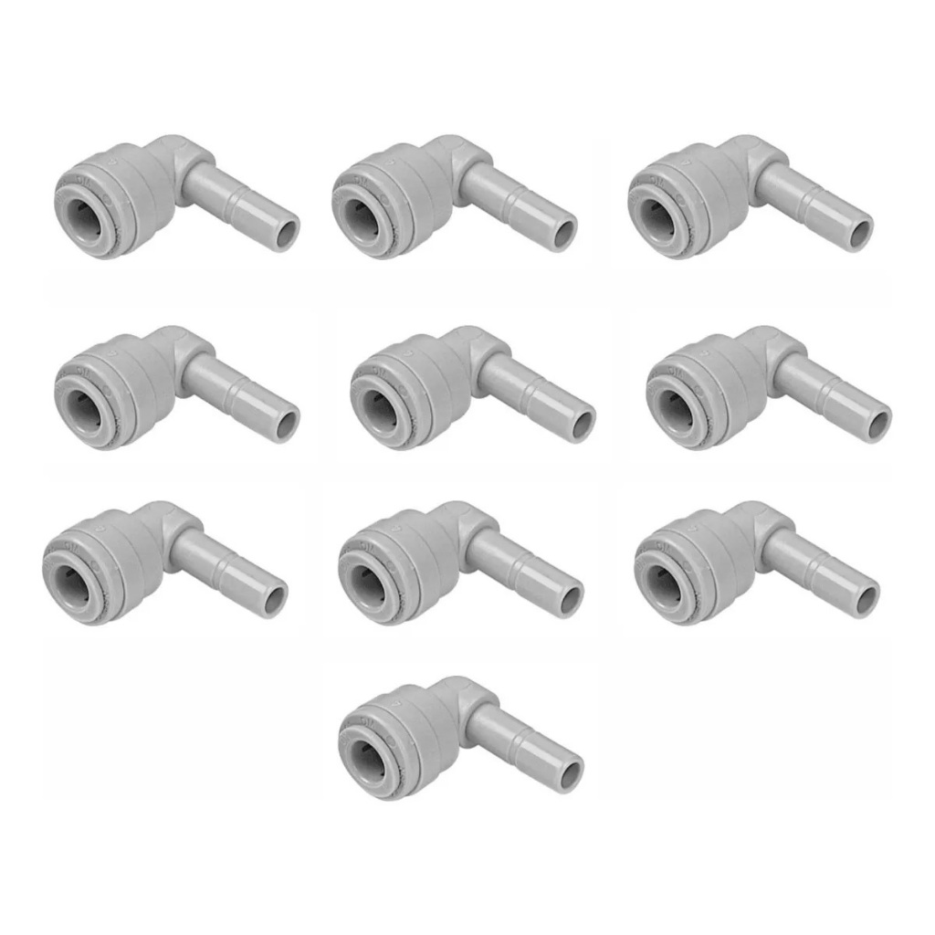 Kit 10 Conexão Rápida Cotovelo Pino 3/8 X Tubo 3/8 - Dmfit | Shopee Brasil