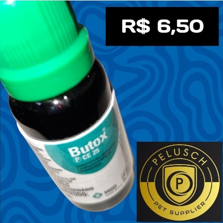 Butox P CE 25 20ml inseticida carrapaticida - Desconto no Preço