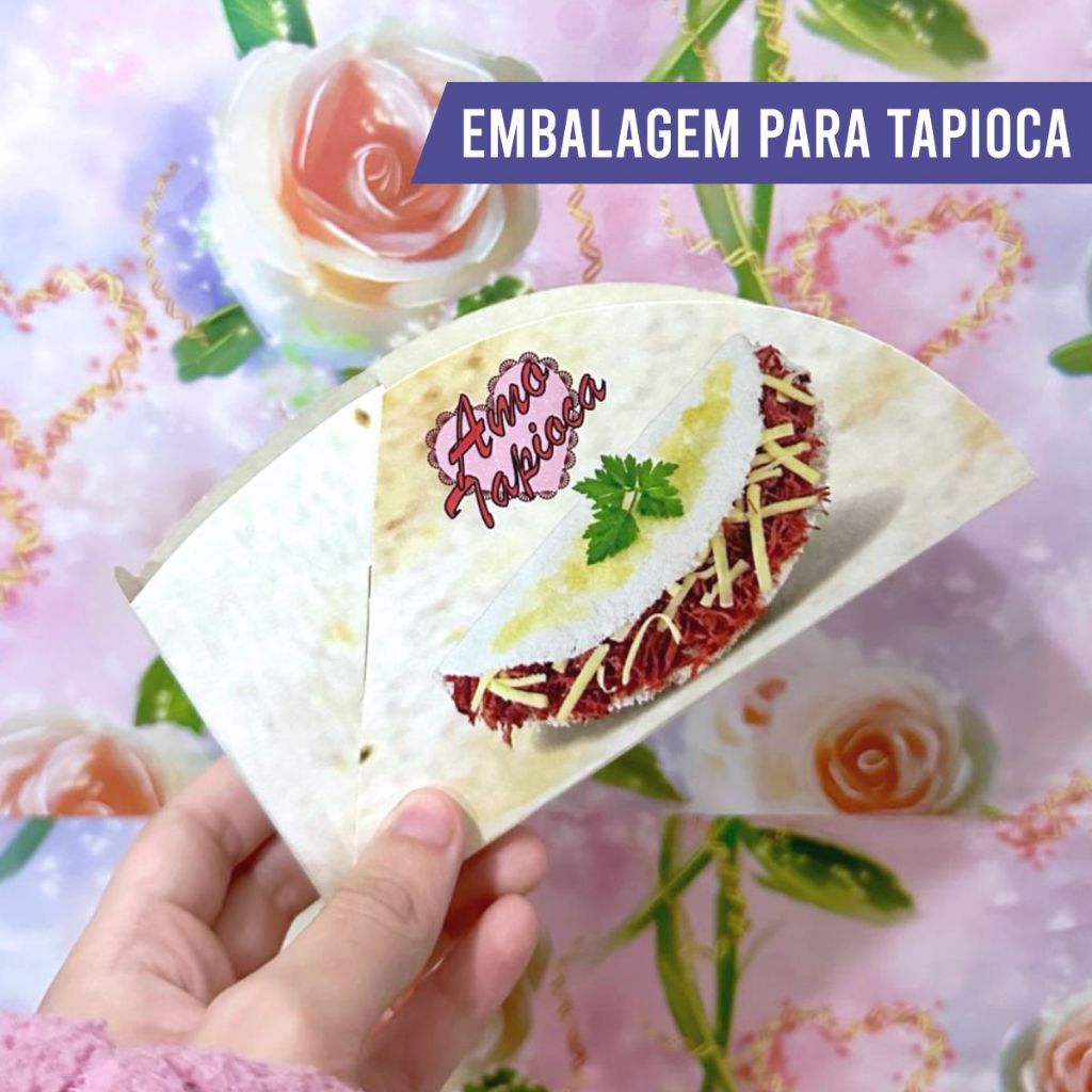 Caixa Embalagem Para Tapioca - 100Unidades | Shopee Brasil