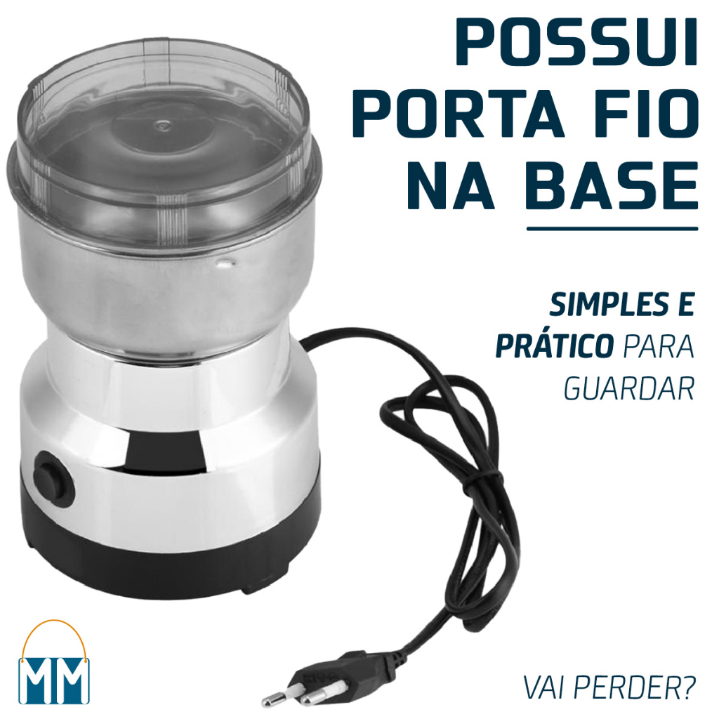 Moedor De Café Grãos Sementes Elétrico Automático Gourmet Profissional ...