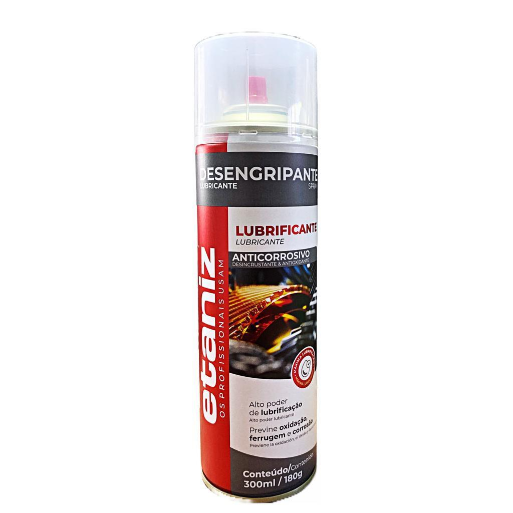 Oleo Desengripante Lubrificante Anticorrosivo Spray Etaniz Multiuso LINHA PREMIUM - 300ML/180g ...