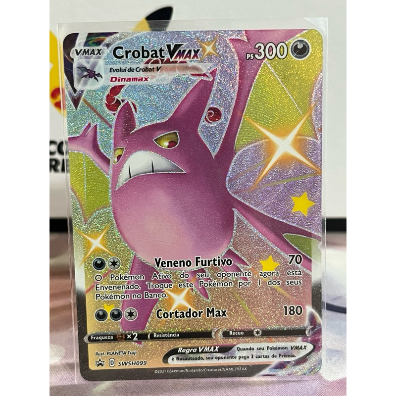 Carta Pokémon Crobat Vmax Shiny Ultra Rara | Shopee Brasil