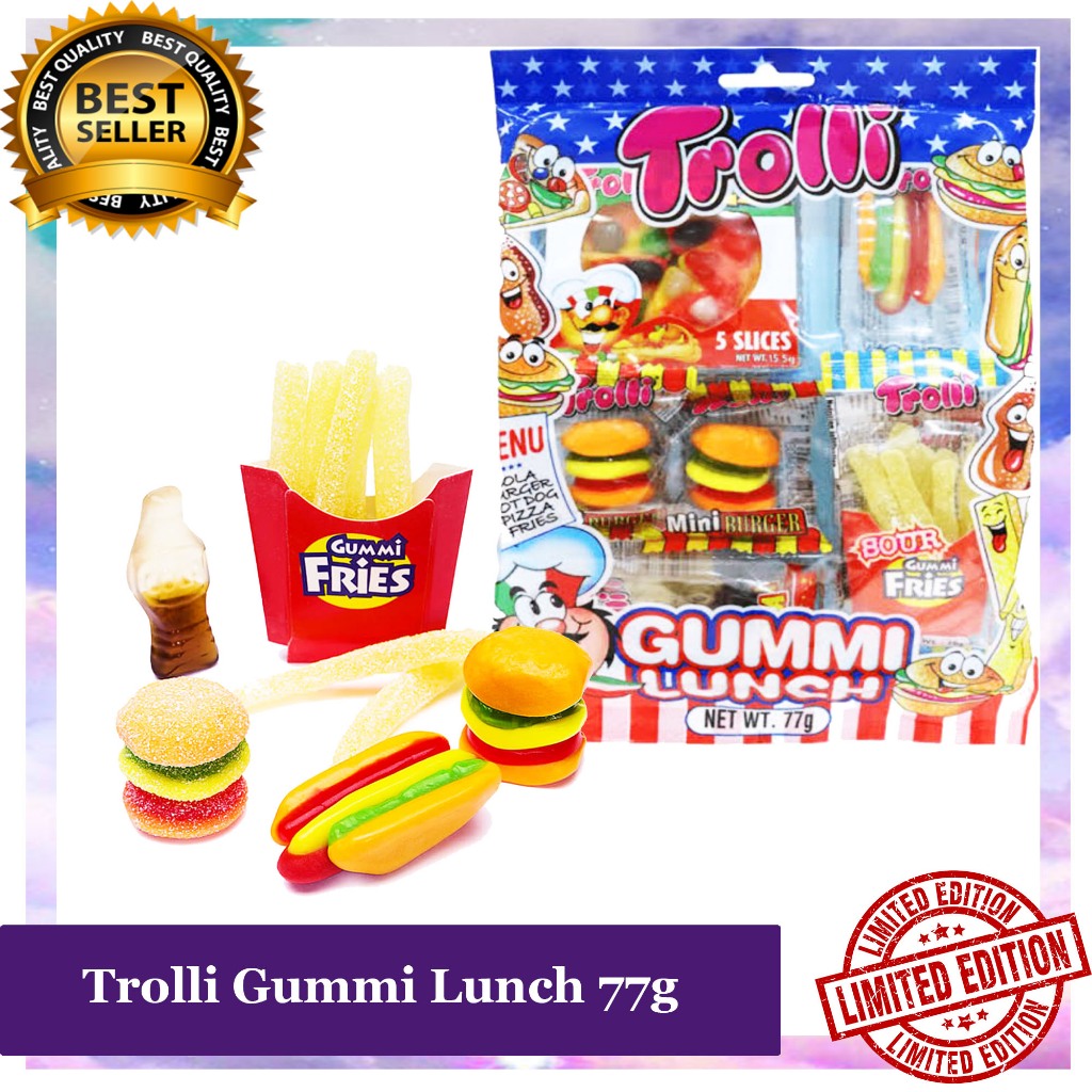 Trolli Gummi Lunch 77,5g | Shopee Brasil