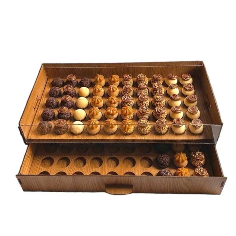 Expositor de doces porta brigadeiros com capacidade para até 120 doces ...