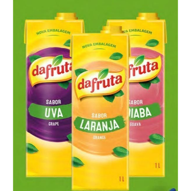 Kit 3 Caixas De Suco Dafruta 1 Litro | Shopee Brasil