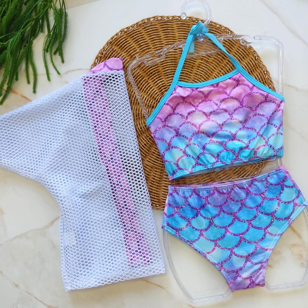 Biquini Acompanhado De Kimono Saida de Praia Infantil Menina Mini Diva ...