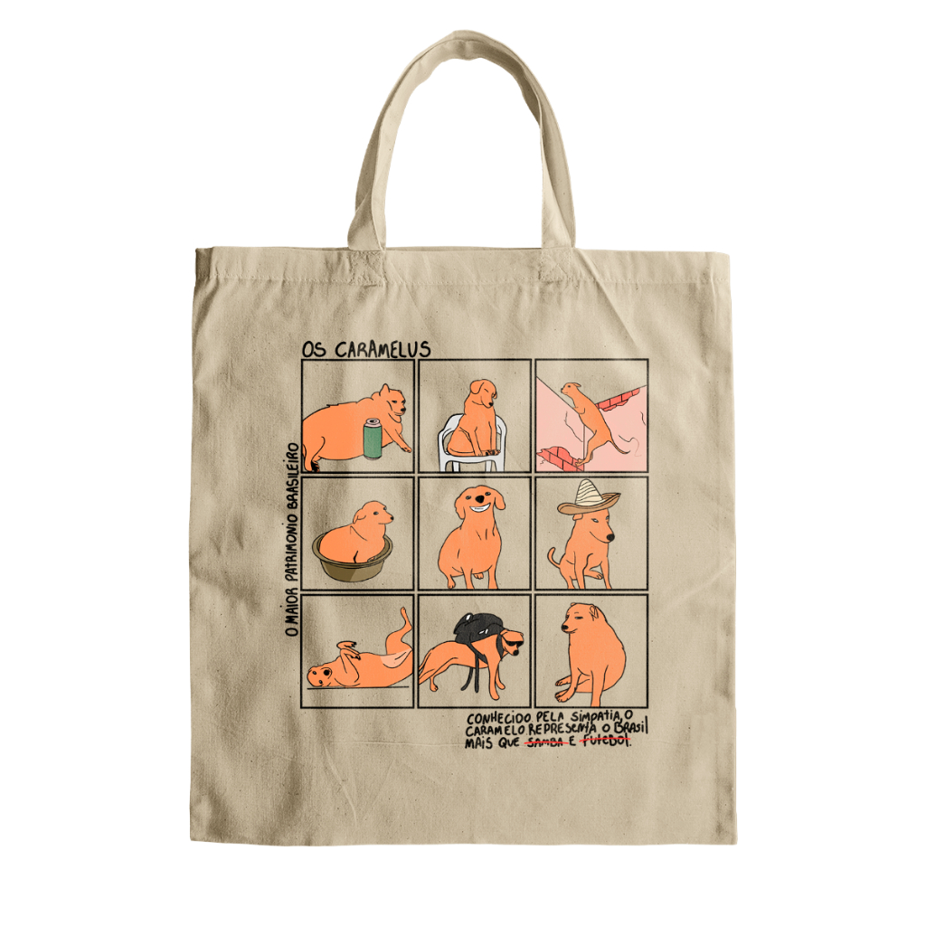 Bolsa Ecologica Ecobag Personalizada Cachorro Caramelo Vira Lata Meme Patrimônio Brasileiro ...