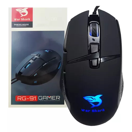 Mouse Gamer Para Jogo 7.200 DPI Óptico com LED RGB USB - - Compatível com Computador Notebook ...
