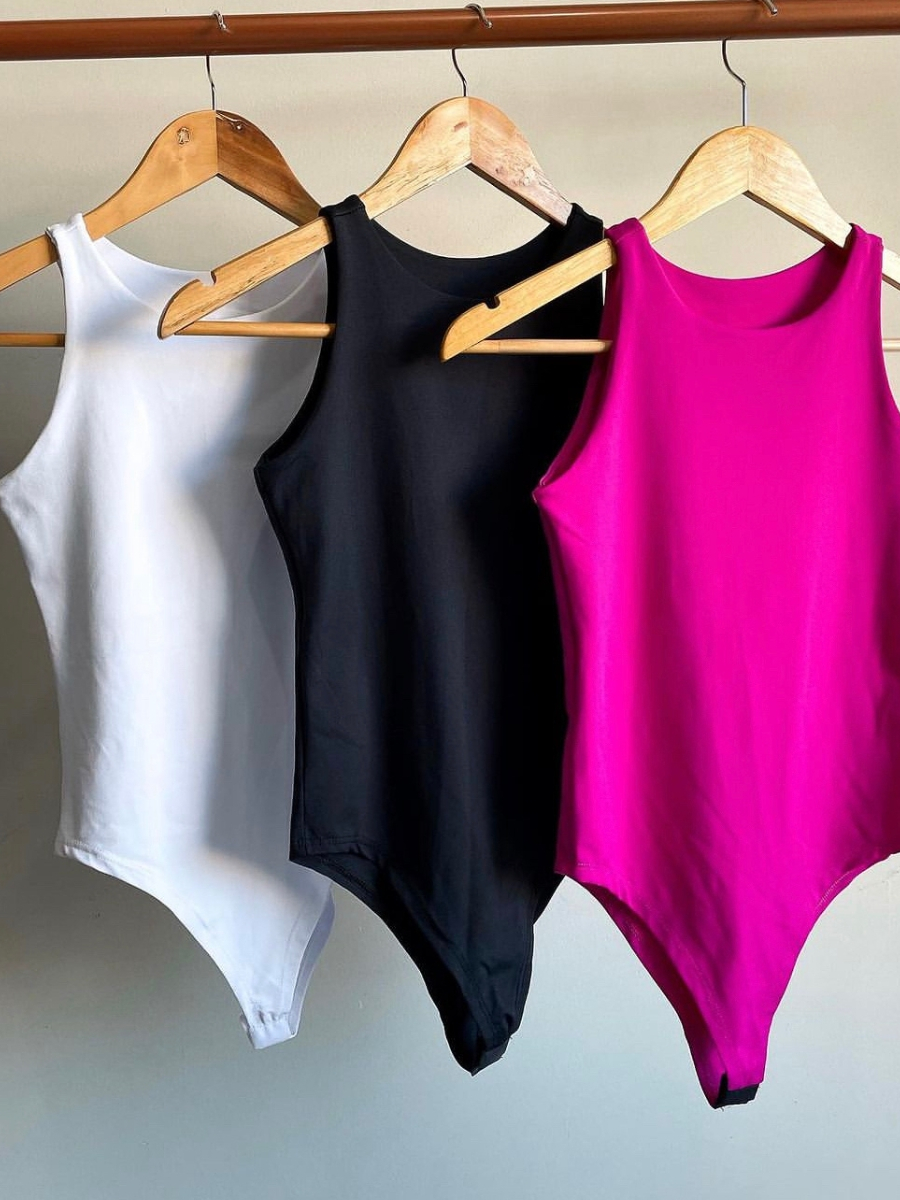 Body Feminino Londres Regata Suplex Básico | Shopee Brasil