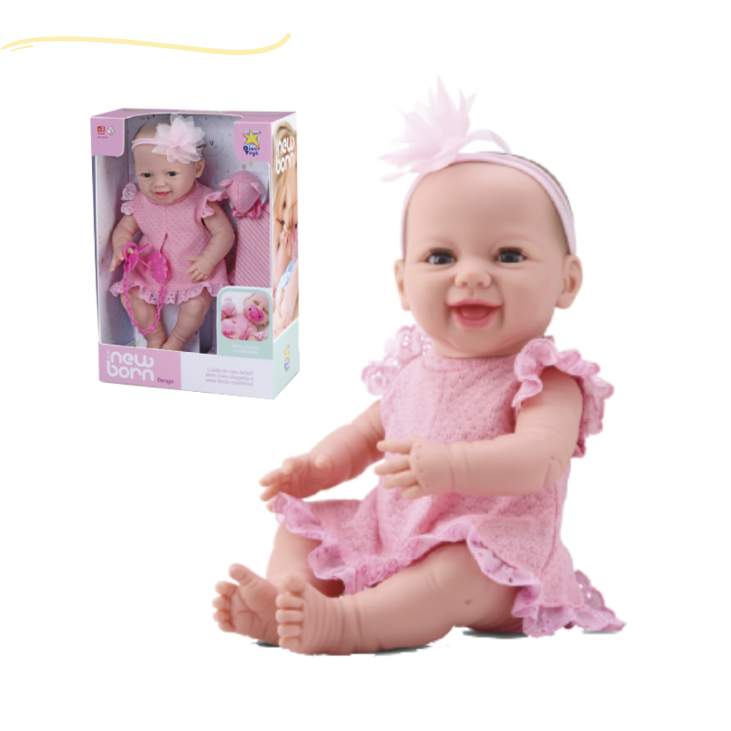 Boneca bebe reborn nenem realista fecha os olhos bonequinha bb riborne ...