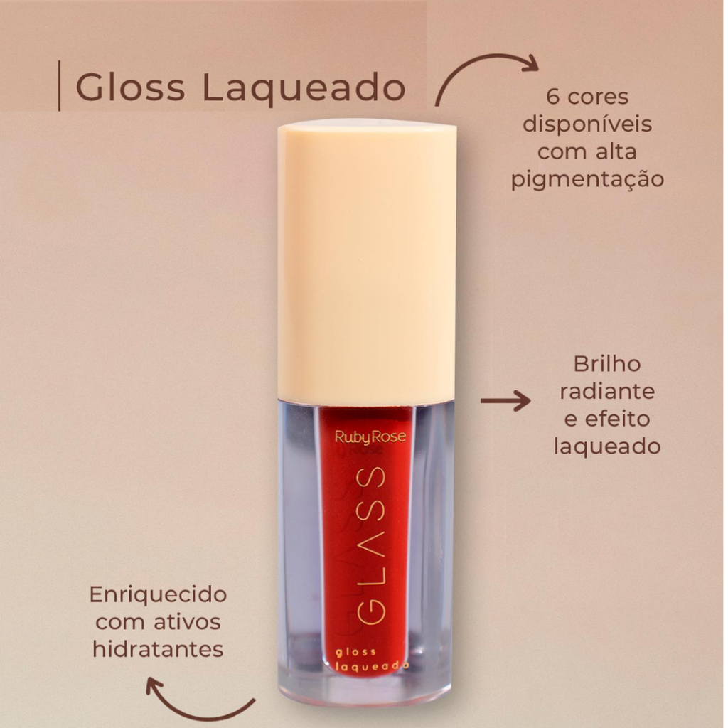 Gloss Laqueado GLASS By Ruby Rose - Escolha seu tipo | Shopee Brasil