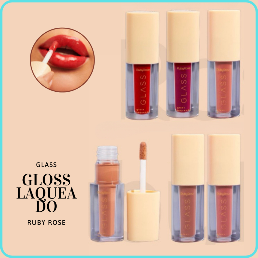 Gloss Laqueado GLASS By Ruby Rose - Escolha seu tipo | Shopee Brasil