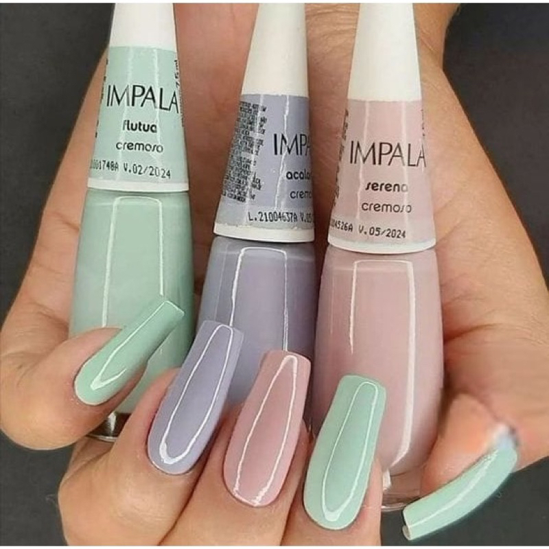 Kit 3 Esmalte Impala Flutua , Acalanto e Serena | Shopee Brasil Kit 3 Esmalte Impala Flutua , Acalanto e Serena | Shopee Brasil