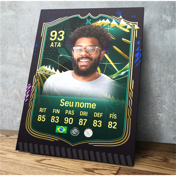 Placa Decorativa Personalizada EAFC Card Fifa Evolutions | Shopee Brasil