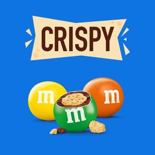 Confeito Chocolate M&Ms Crispy 120g Mars Flocos de Arroz Crocante MM ...
