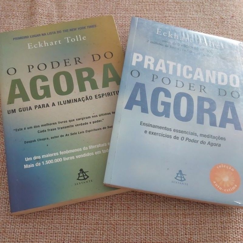 kit 2 livros ; O Poder do agora, Praticando o Poder do Agora; Eckhart ...
