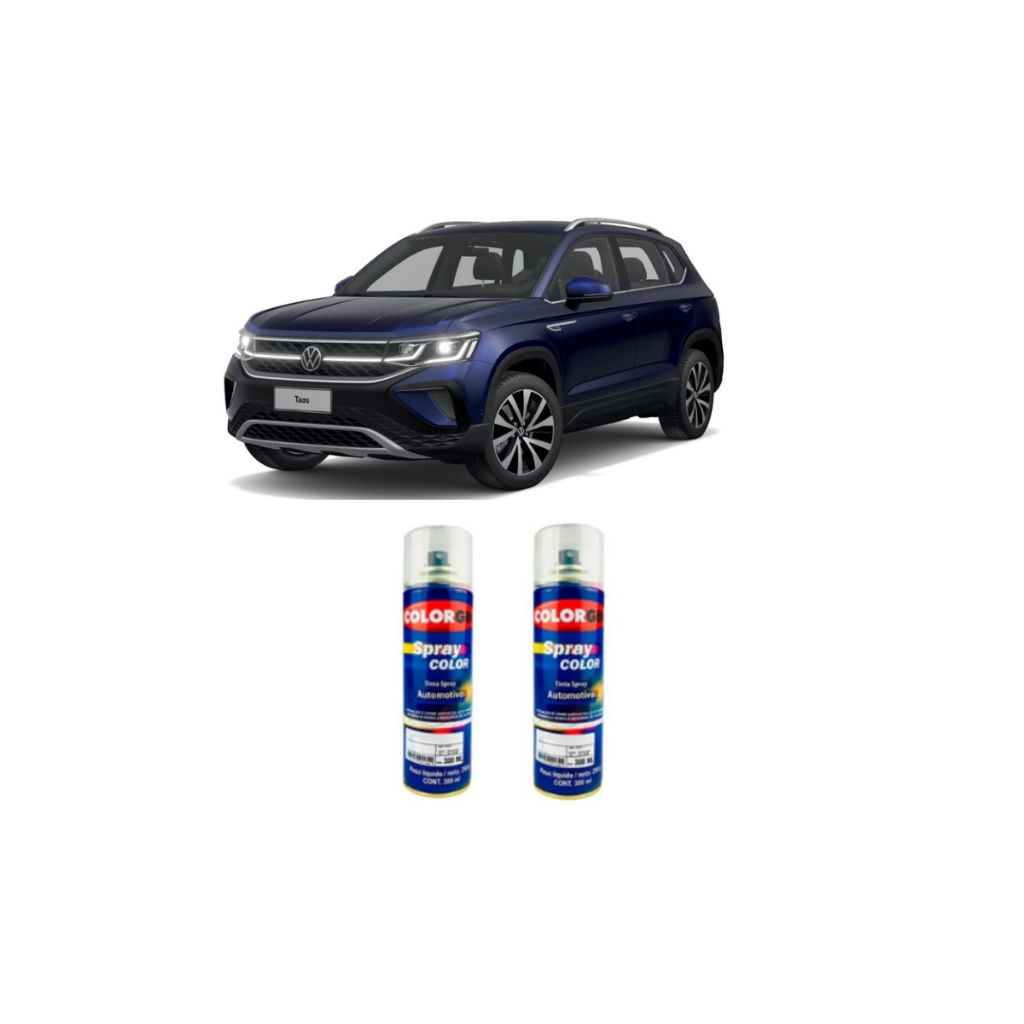 Spray Automotivo Azul Atlantic Vw + Spray Verniz 300ml | Shopee Brasil