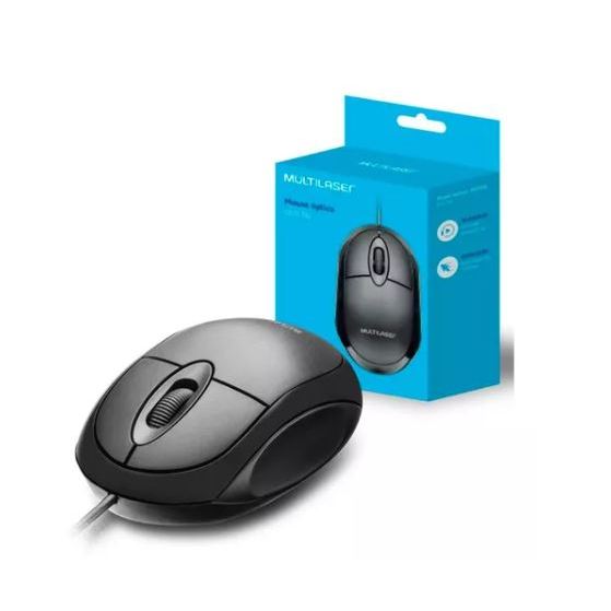 Mouse Multilaser Classic Box Óptico Full Black - Mo300 | Shopee Brasil
