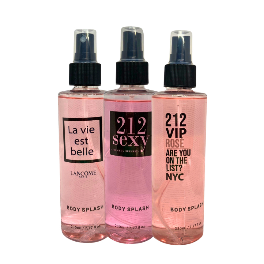 Kit 3 Body's Splash Ref Marcas Famosas Importadas 230ml | Shopee Brasil