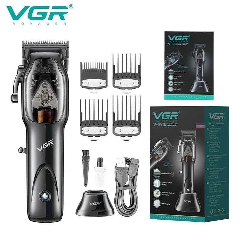 MAQUINA DE CORTE VGR(220-240V) PROFISSIONAL V-643 HAIR CRIPPER | Shopee Brasil