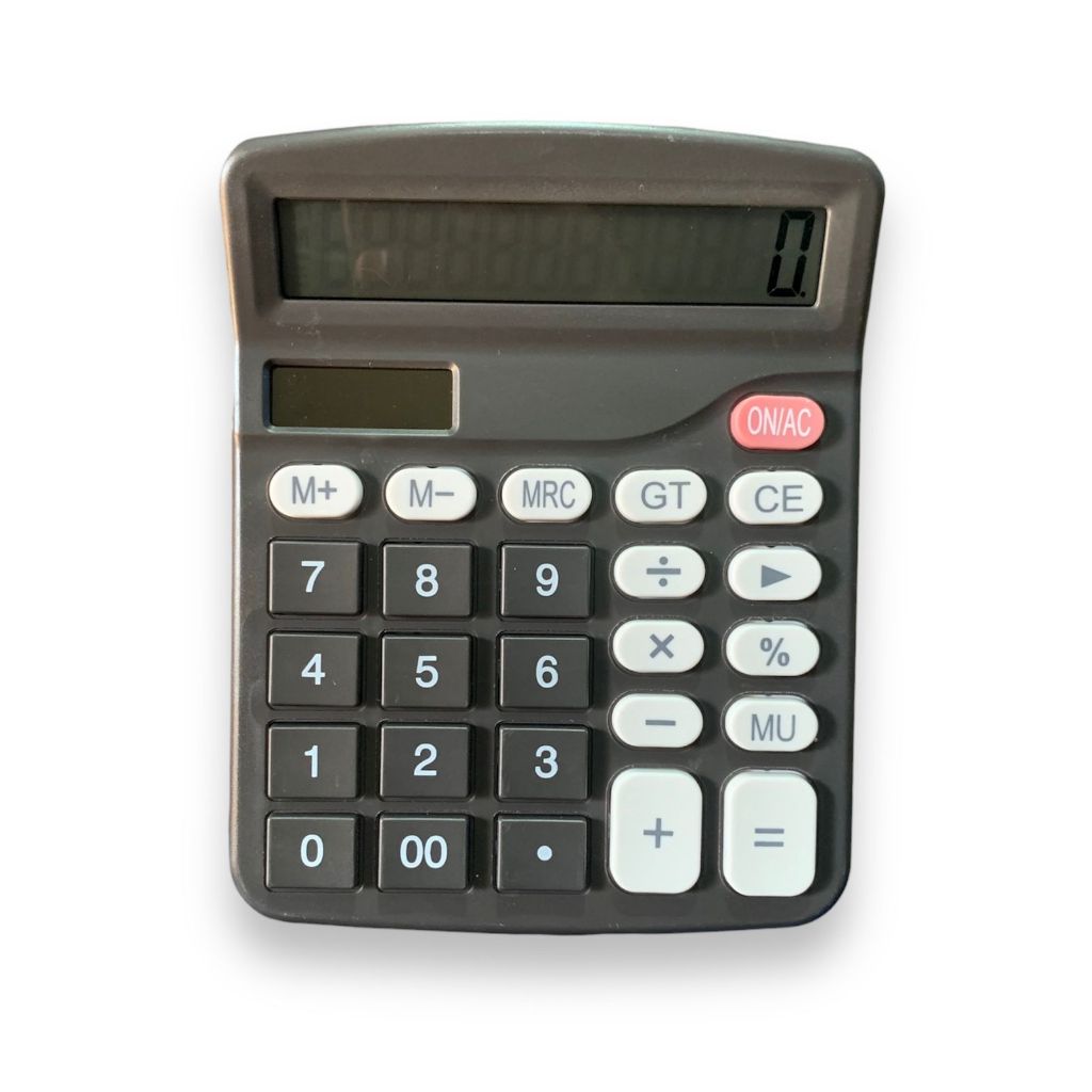 Calculadora Mesa Visor Grande 12 Dígitos Solar | Shopee Brasil