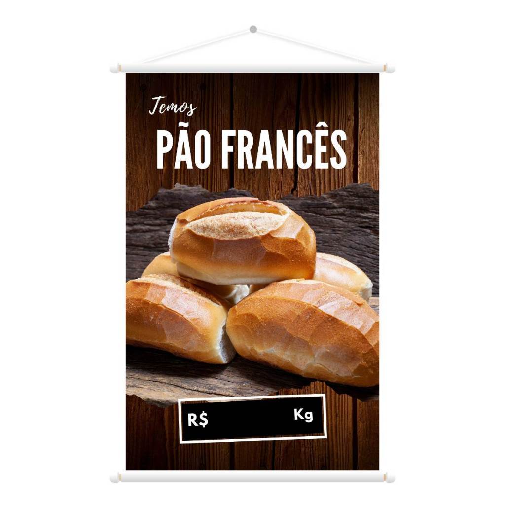 Banner - Pão Francês - 60x90cm | Shopee Brasil