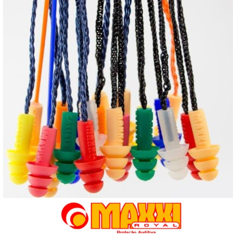 KIT 5 Protetor Auricular + Caixinha Plug 18dB / Várias Cores / MAXXI ...