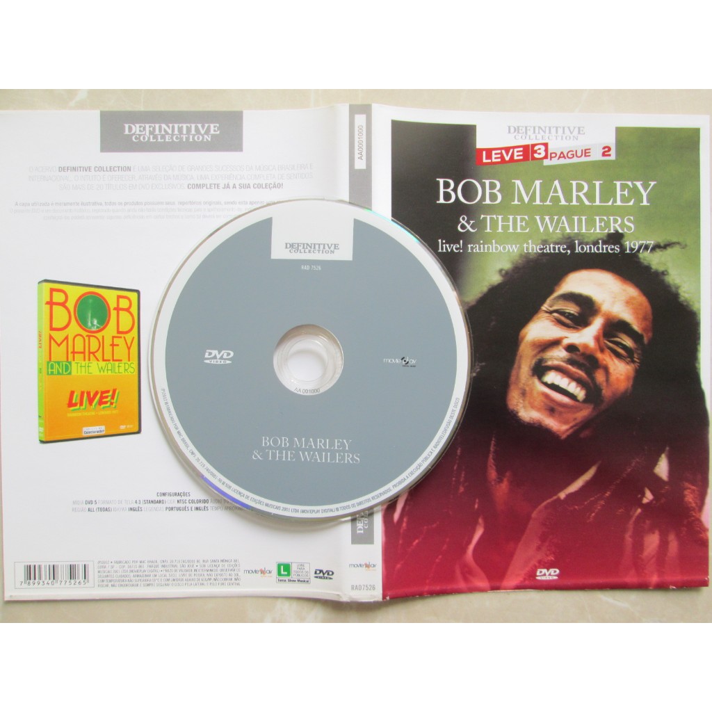 DVD - BOB MARLEY & THE WAILERS / Live Rainbow Theatre Londres 1977 / Definitive Collection / Bob ...