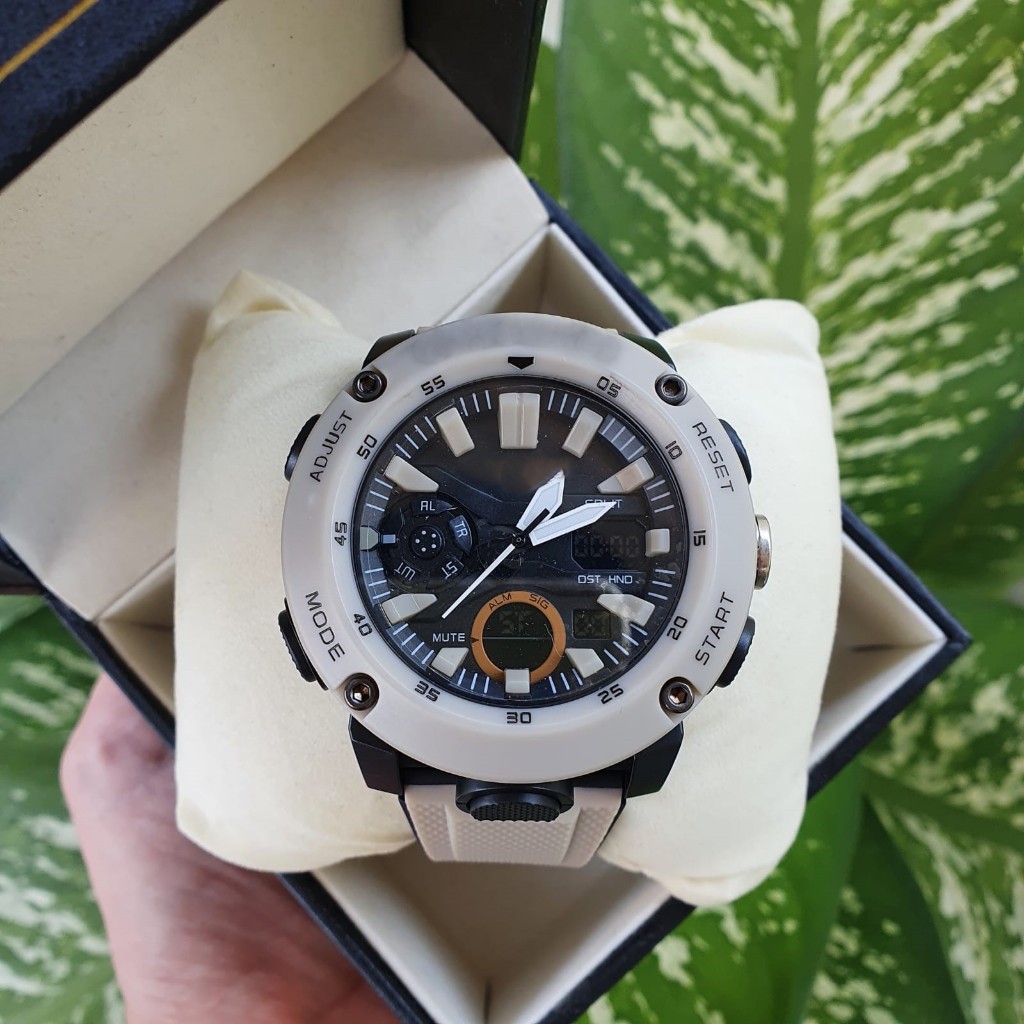 Relógio Masculino Eletrônico Autofunções e Shock Digital G-002AG De ...