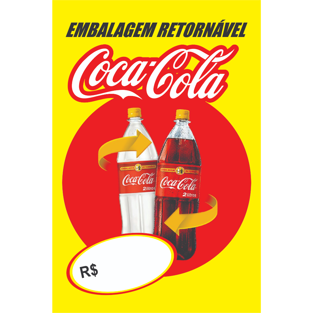 BANNER ARTE PRONTA - COCA-COLA RETORNÁVEL | Shopee Brasil