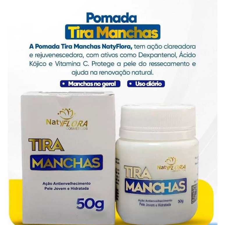 Pomada Tira Manchas Natyflora Clareadora De Pele Para Rosto Mancha E Melasma Para Espinhas Acne ...