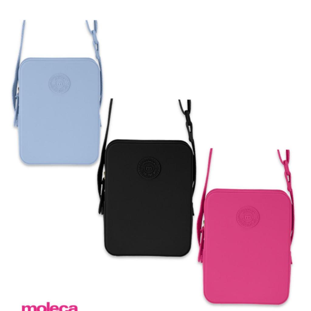 Bolsa Bag Moleca Retangular Transversal Azul/Pink/Preto - 50016 ...