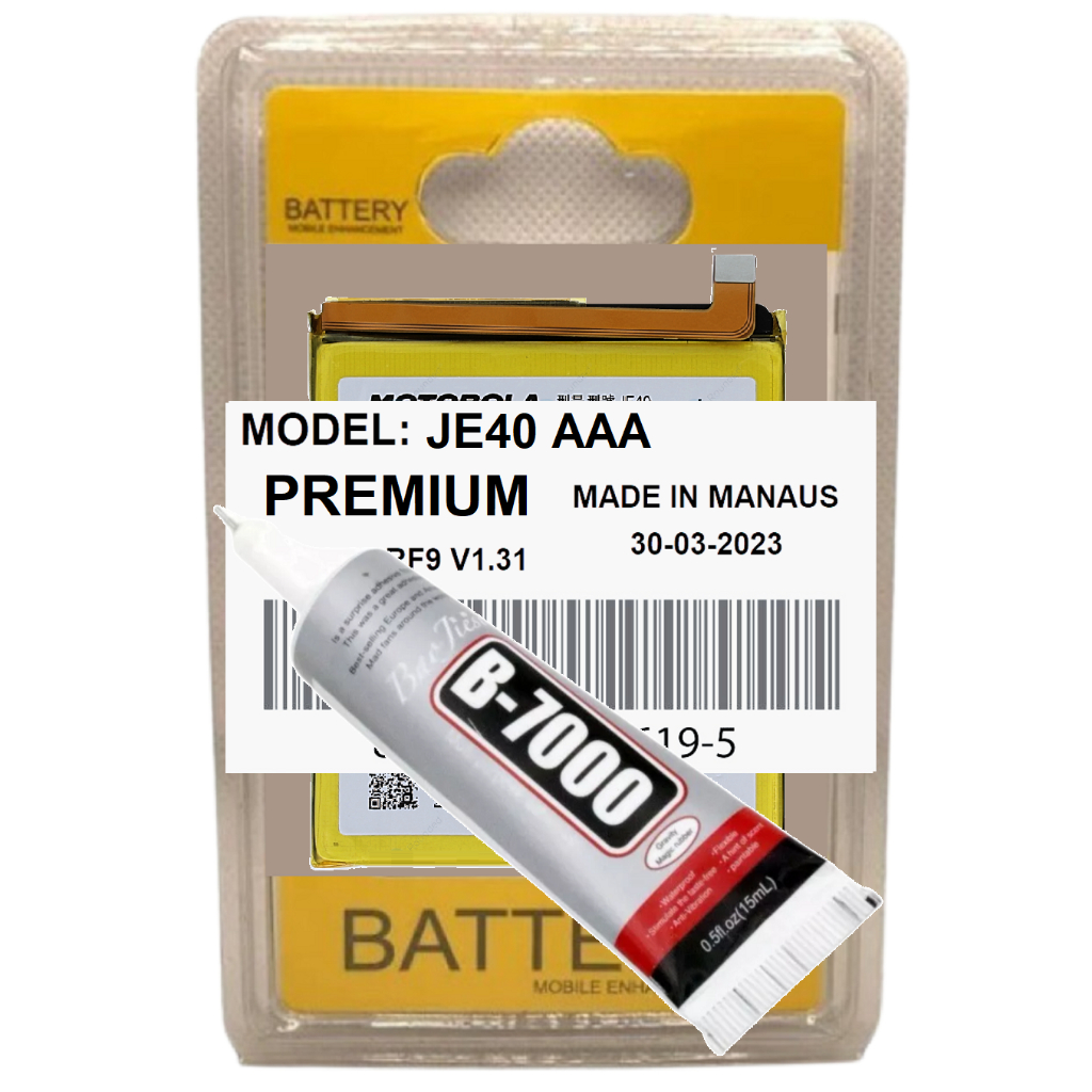 Battria Premium JE40 Compatível Com Moto G7 Play Xt1952 + Garantia ...