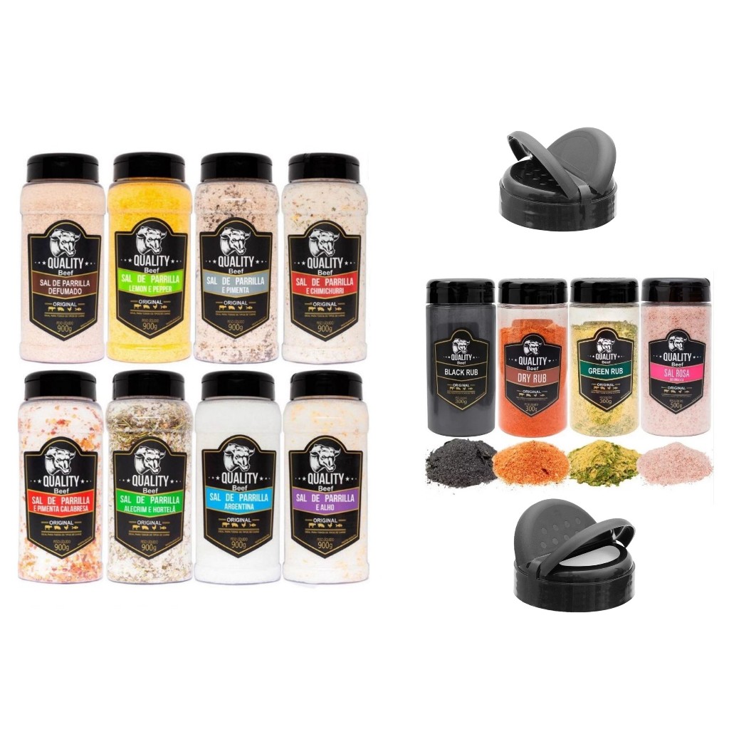 Sal de Parrilla Temperos P/ Carnes Especiais Churrasco Tempero Assados ...