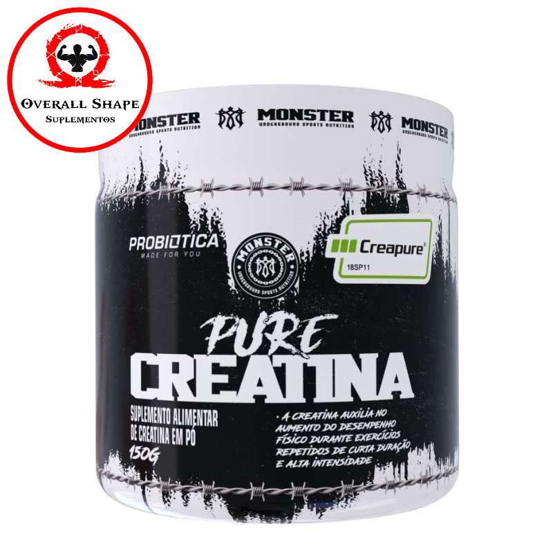 Monster Creatina Creapure 150g - Probiótica | Shopee Brasil