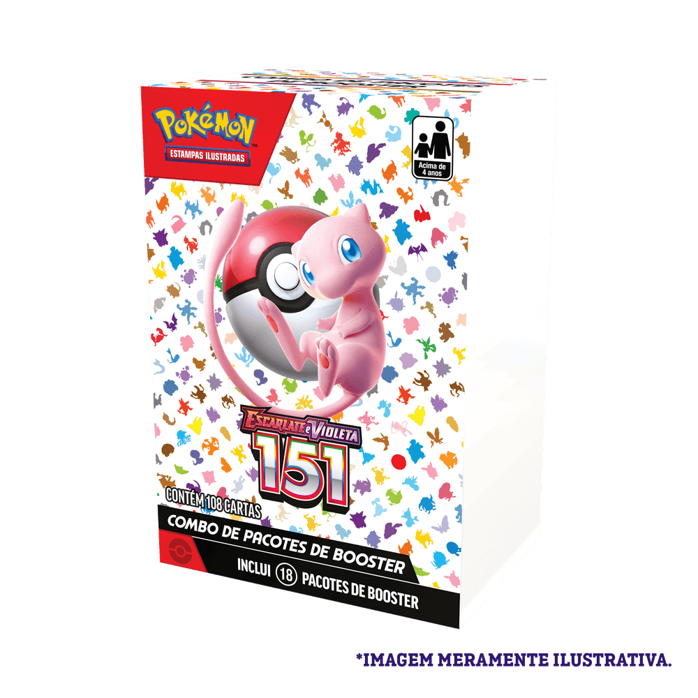 MINI BOOSTER BOX POKÉMON - ESCARLATE E VIOLETA 4 - 151 PT/BR | Shopee ...
