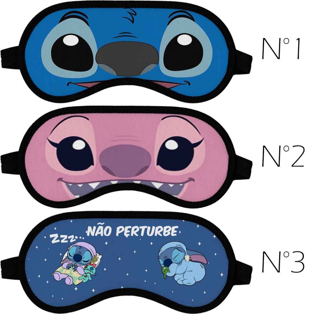 mascara para dormir Stitch tapa olhos para descanso lilo e Stitch ...