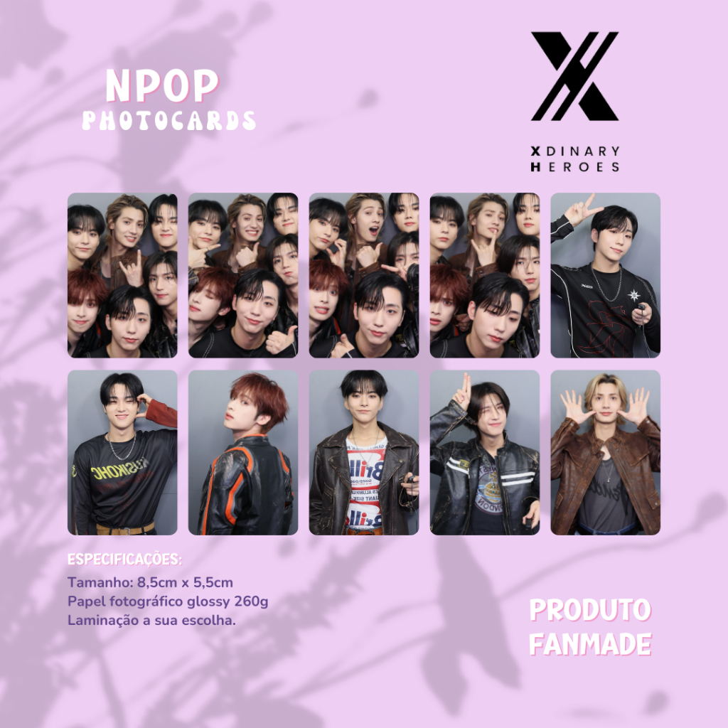 Photocard Xdinary Heroes / NPOP / Fanmade / KPOP | Shopee Brasil